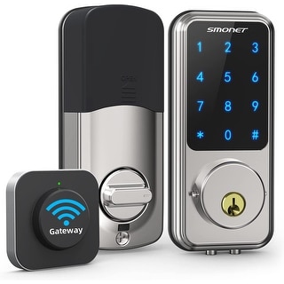 Smart Lock, SMONET WiFi Smart Lock, Electronic Keypad Door Lock with ...