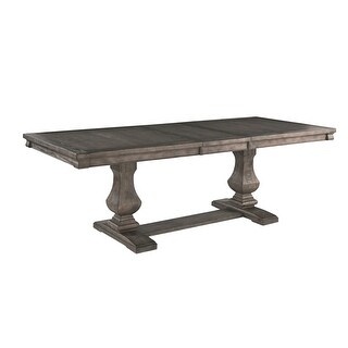 Rectangular Wooden Dining Table with 1 Handy Leaf in Oak - Bed Bath ...