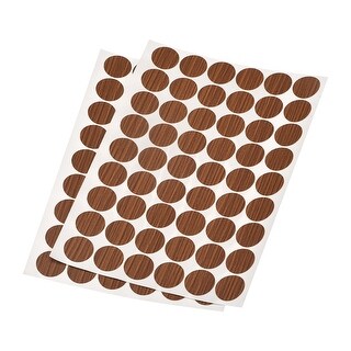 21mm Dia PVC Self Adhesive Screw Hole Cover Stickers 4 Sheet/216pcs ...