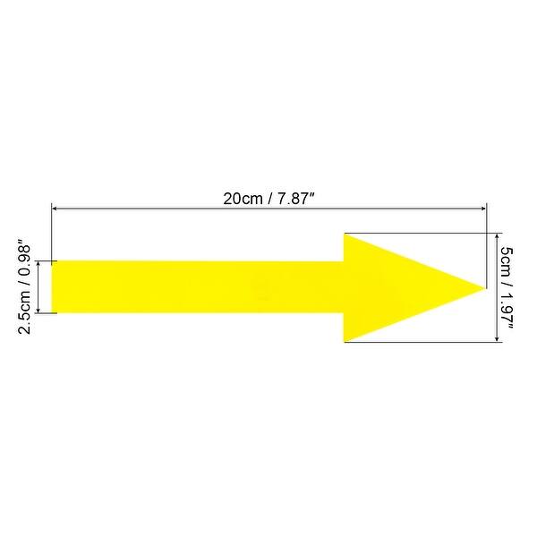 30Pcs 8"x2" Arrow Sticker PVC Adhesive Large Arrow Sign Red - Bed Bath ...