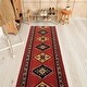 Custom Size Southwestern 31 Inch Wide Non-Slip Stair Runner Rug - Bed ...