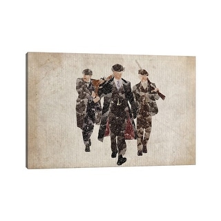 iCanvas "Peaky Blinders The Shelby Boys In Brown" by FisherCraft Canvas ...