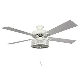 52" Mae Alabaster LED Ceiling Fan with Light - white - Bed Bath ...