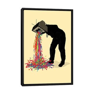 iCanvas "Pixel Vomit" by Nicebleed Framed Canvas Print - Bed Bath ...