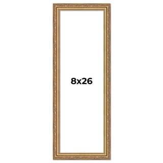 8x26 Frame Red Solid Wood Picture Frame Width 1.75 Inches | Interior ...