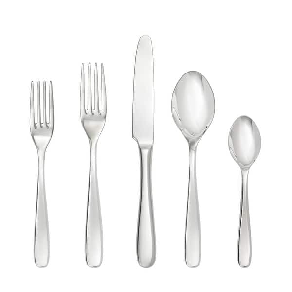 Fortessa Grand City 18/10 Stainless Steel Flatware - 20 Piece Set - Bed ...