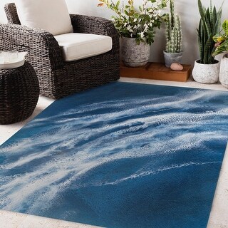 DEEP BLUE SEA Outdoor Rug By Christina Twomey - Bed Bath & Beyond ...