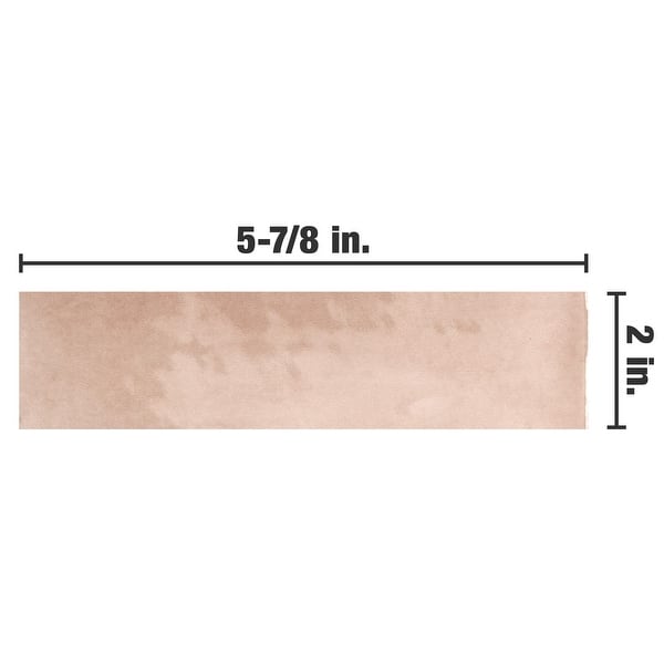 Merola Tile Coco Glossy Orchard Pink 2" x 5-7/8" Porcelain Wall Tile ...
