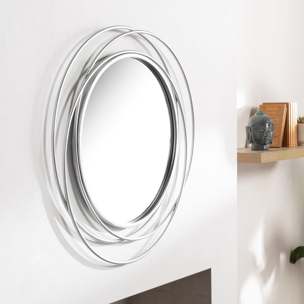 Silver circles mirror store