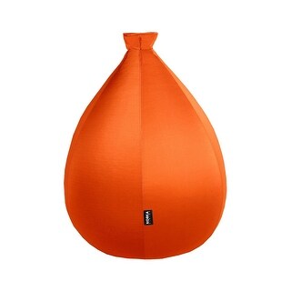 45 Inch Balloon Shaped Bean Bag with Removable Cover, Orange - Bed Bath ...