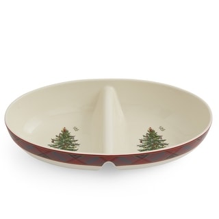 Spode Christmas Tree Tartan Oval Divided Server - Bed Bath & Beyond ...
