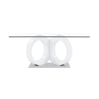 Global Furniture USA White Circular Base Dining Table - Bed Bath ...