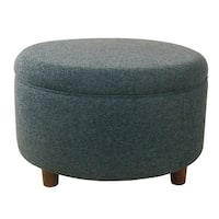 Tufted Large Round Storage Ottoman Beige/ Grey/ Blue - On Sale - Bed ...