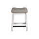 Drake Two-Toned Rustic White and Oak Backless Counter Height Stool (Set ...