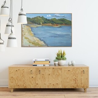 "Inlet Beach" Hand Painted Floating Framed Wall Art Print, 24x36 Inches ...