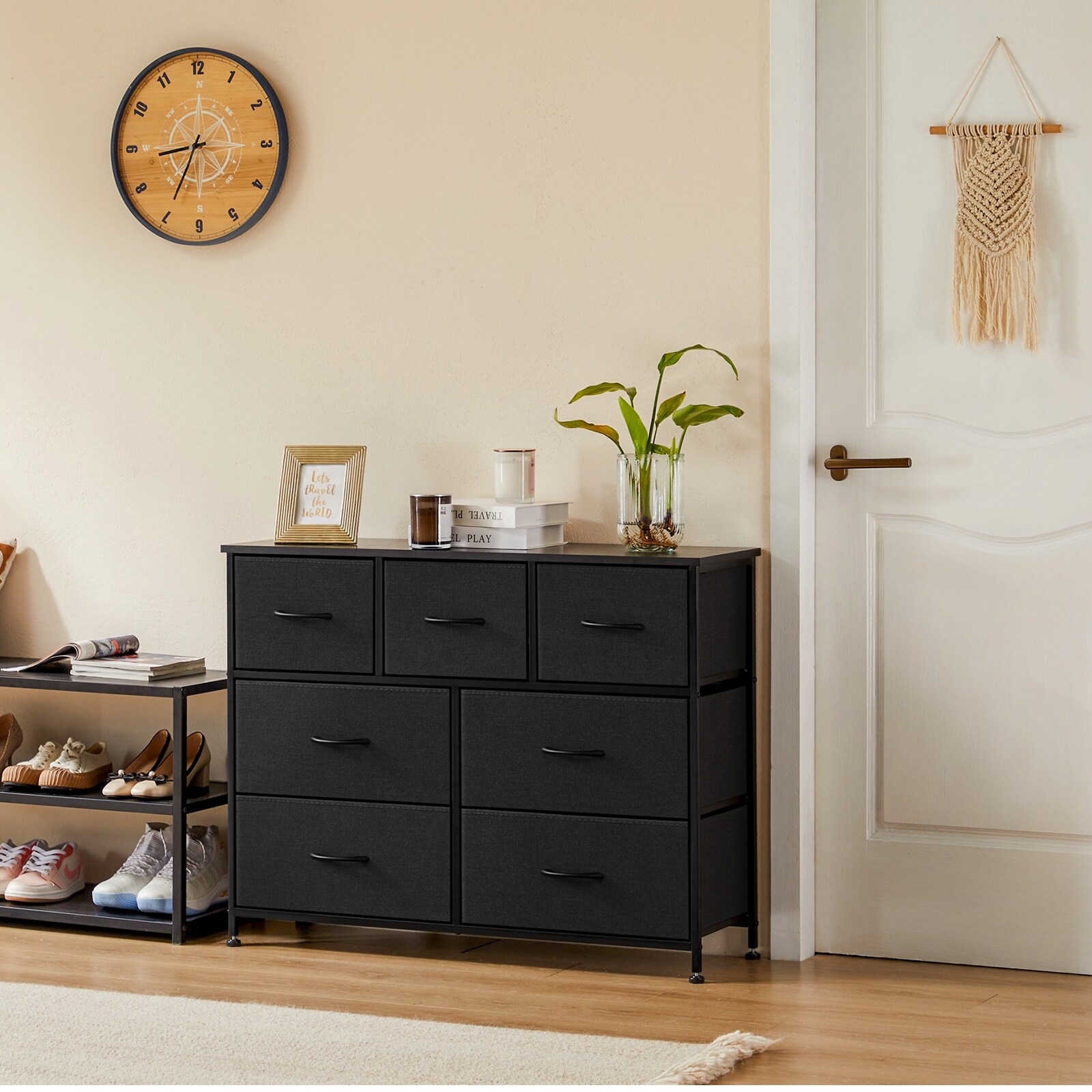 Assembled black dresser store