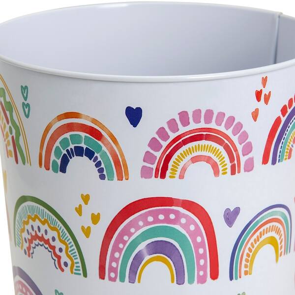 Rainbow Hearts Wastebasket - On Sale - Bed Bath & Beyond - 36557575