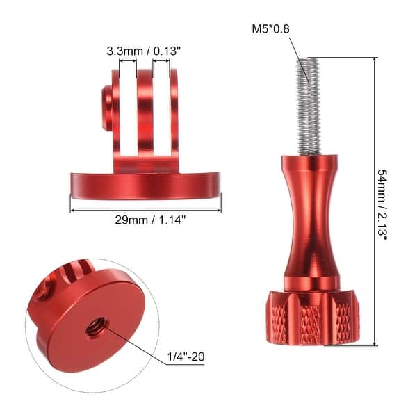 Action Camera Tripod, Aluminum Tripod Mount with Thumbscrew Style 1 ...