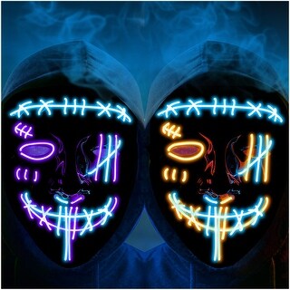 Halloween V-shaped scar one-eyed LED light mask - Bed Bath & Beyond ...