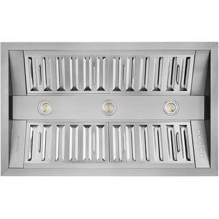 Hauslane R300 Pro-Style 30-inch Built-In Range Hood 21" Deep Full-Size ...