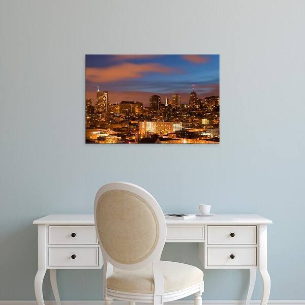 Easy Art Prints Chuck Haney's 'San Francisco' Premium Canvas Art - Bed ...