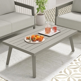 EGEIROS LIFE NovaRest 1-Piece Aluminum Outdoor Coffee Table - Bed Bath ...