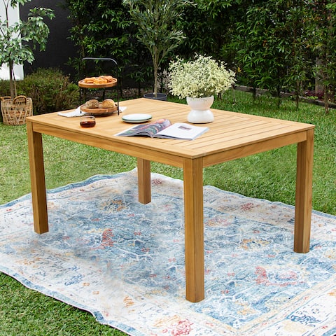 Rectangular, Teak Outdoor Dining Tables - Overstock