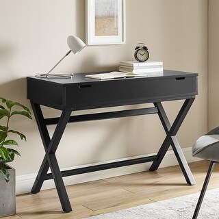 Lakelyn Lift-Top Storage Desk, 42" Wide, Black Finish - Bed Bath ...