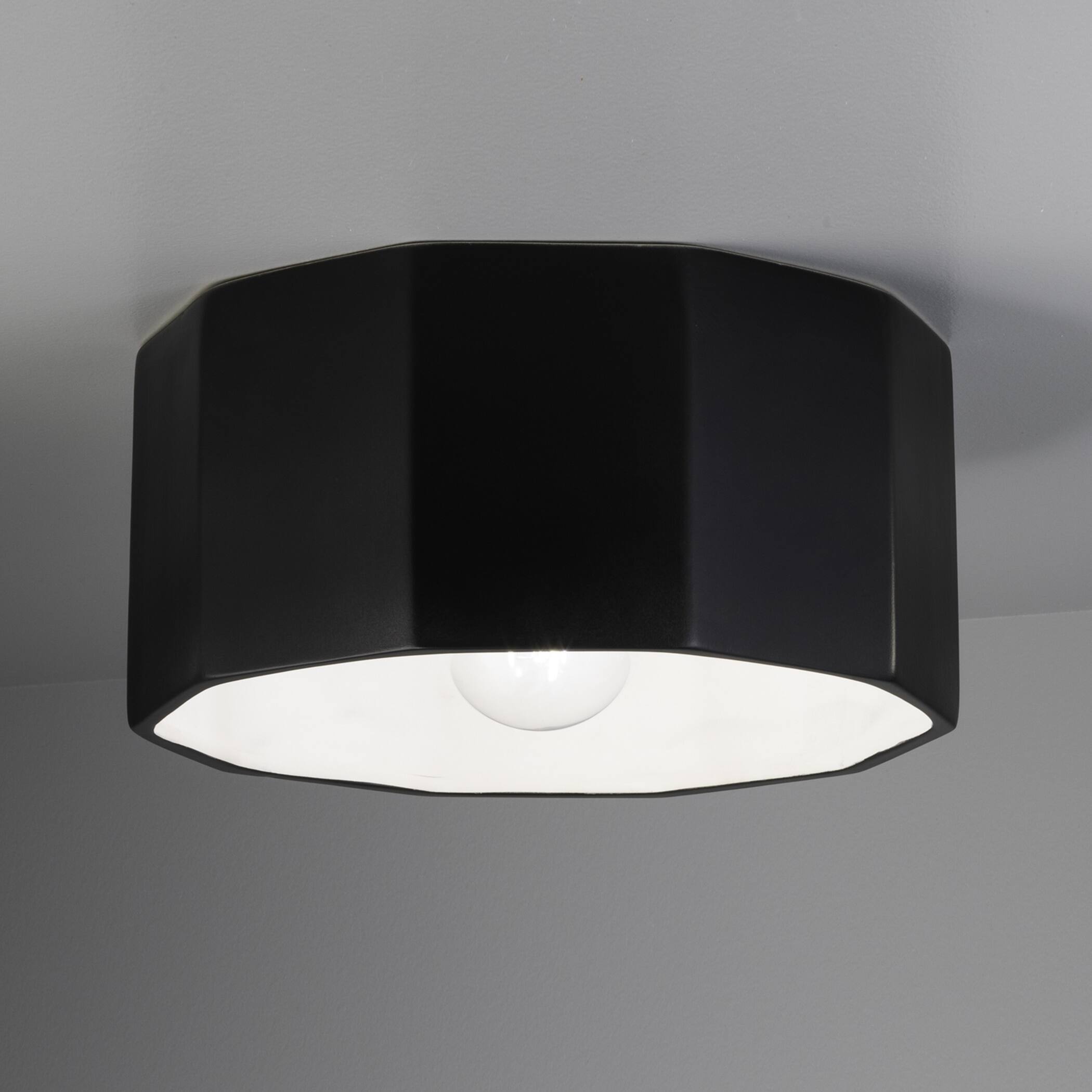 Justice Design Group Radiance Outdoor Deca Ceramic Flush-Mount Light ...