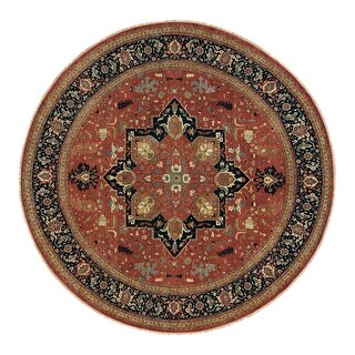 Shahbanu Rugs Japanese Carmine Red Soft Dense Weave Hand Knotted ...