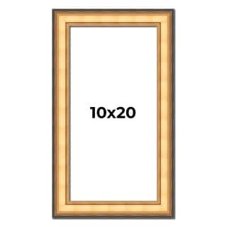 10x20 Frame Gold Plein Aire Solid Wood Picture Frame Width 2 Inches ...
