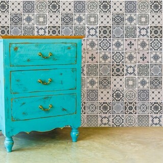 Walplus Vintage Azulejo Tile Stickers Peel and Stick Wall Sticker Decal ...