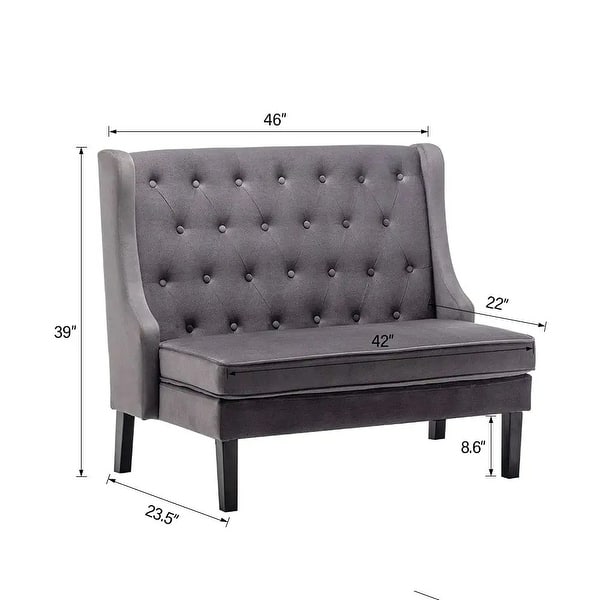 Modern Settee Bench ,loveseat Sofa Loveaseat Settee Sofa Bench High ...