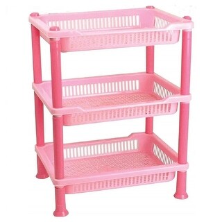 Plastic 3 Layer Multi-Purpose Kitchen Storage Basket Rack - Bed Bath ...