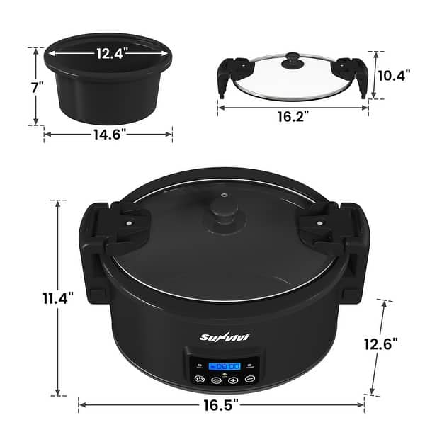 8.5 Quart Programmable Slow Cooker with Locking Lid - Bed Bath & Beyond ...