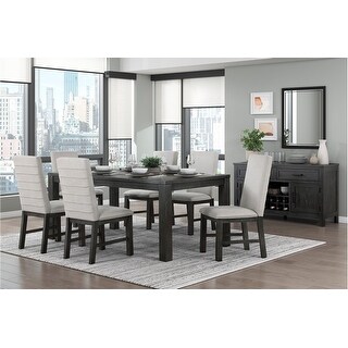 Kersey Antique Black Transitional Dining Room Set - Bed Bath & Beyond ...