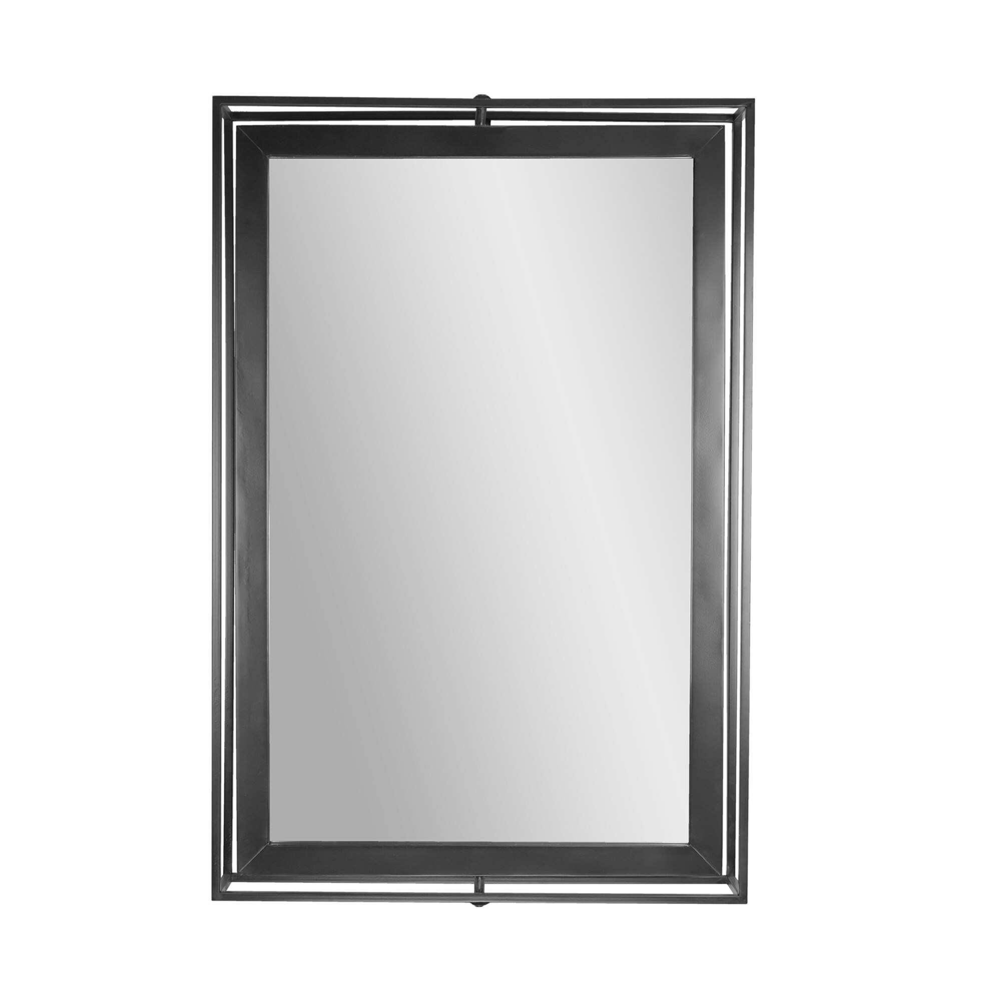 Aviva Modern Boho Cane & Black Rectangular Wall Mirror - On Sale - Bed ...