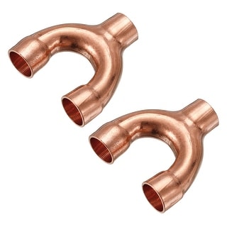 Tee Y Shape Copper Fitting Welding Joint Split Union Intersection 3/8 ...