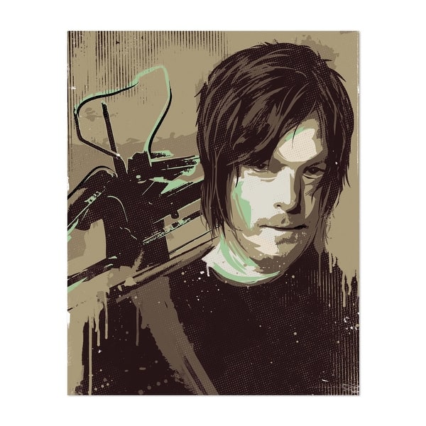 Walking Dead Daryl Dixon art Illustrations TV Movies Art Print/Poster ...