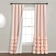 Lush Decor Allison Ruffle 100% Lined Blackout Window Curtain Panel ...