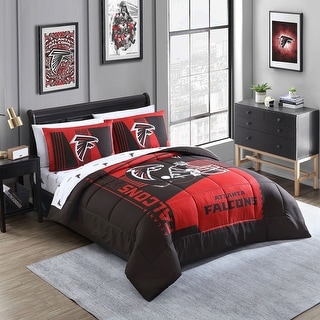 Atlanta Falcons NFL Licensed "Status" Bed In A Bag Comforter & Sheet ...