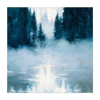 Boundary Waters Painting Abstract Fog Landscape Art Print/Poster - Bed ...