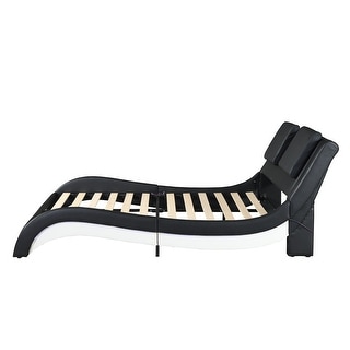 Platform Bed Frame with led lighting, Bluetooth connection to play ...