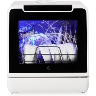 Countertop Dishwashers, 5 Washing Programs Mini Dishwasher with 5L ...