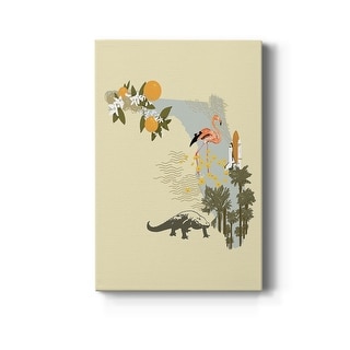 Illustrated State-Florida Premium Gallery Wrapped Canvas - Ready to ...