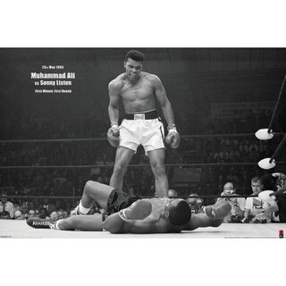 Muhammad Ali Vs Sonny Liston First Minute First Round Poster Poster ...