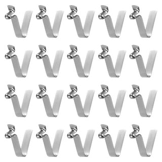 20x Single Button V-Shaped Paddle Snap Spring Clips for Tent Umbrella ...