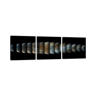 iCanvas "Sequence Of Images Of Planet Jupiter Taken From The Juno ...