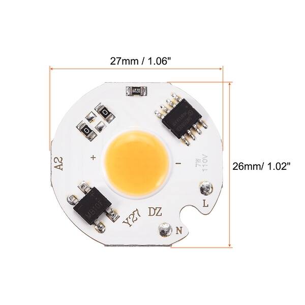 LED Chip Bulb 110V 7W Warm White 3000-3200K High Power Floodlight Lamp ...