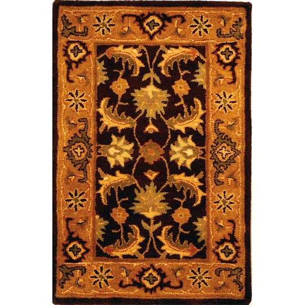 SAFAVIEH Handmade Heritage Ashanti Traditional Oriental Wool Rug - Bed ...